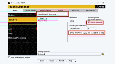 Ansys Fluent GPU Performance Testing – Use Case