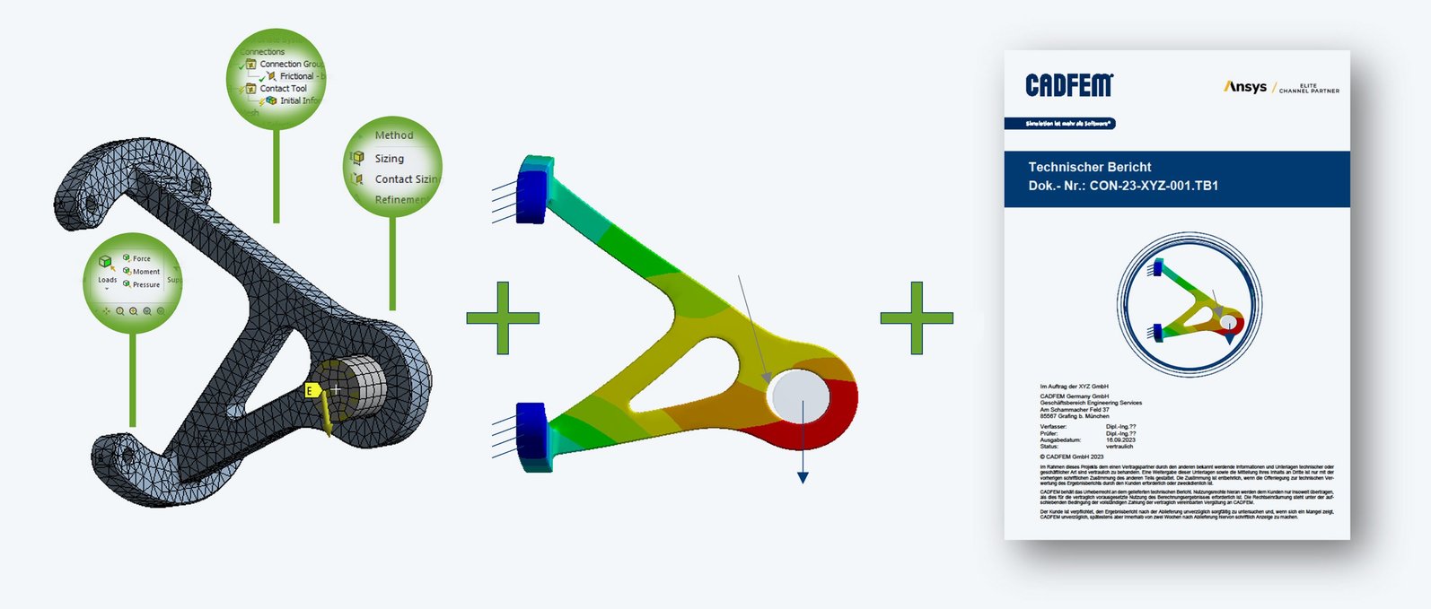 First steps with PyAnsys using an end-to-end example