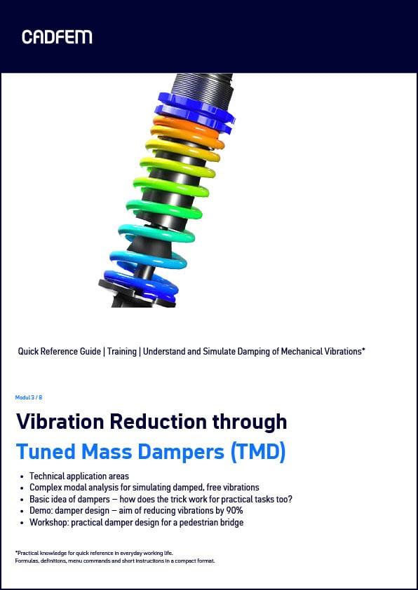 Designing vibration damping with Ansys Mechanical
